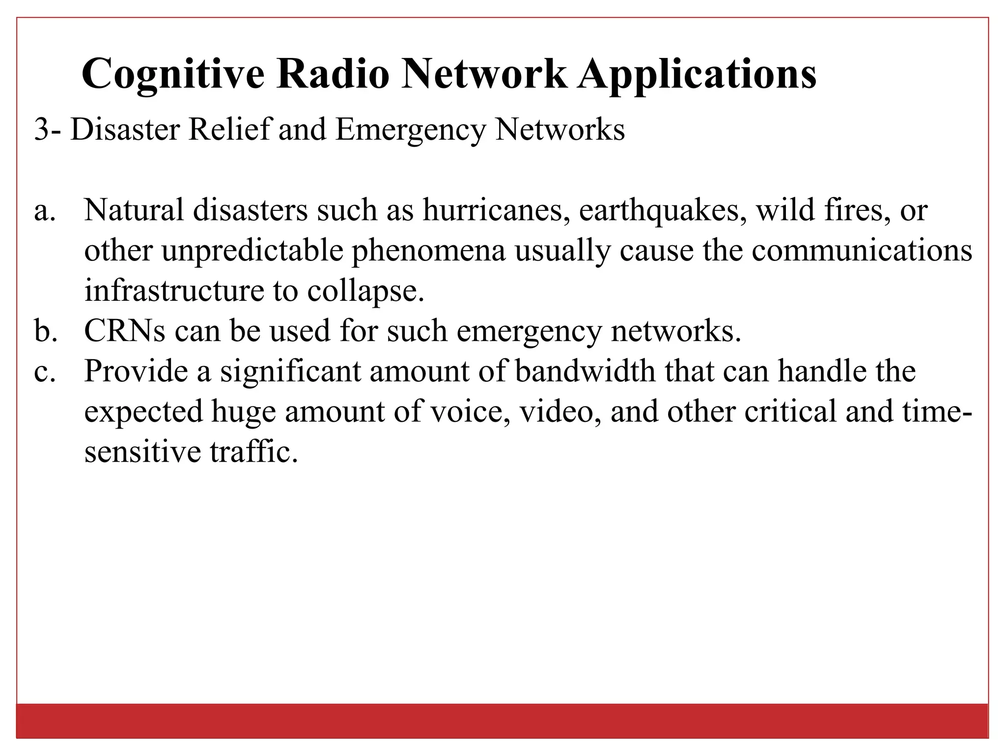 Cognitive radio networks | PPTX