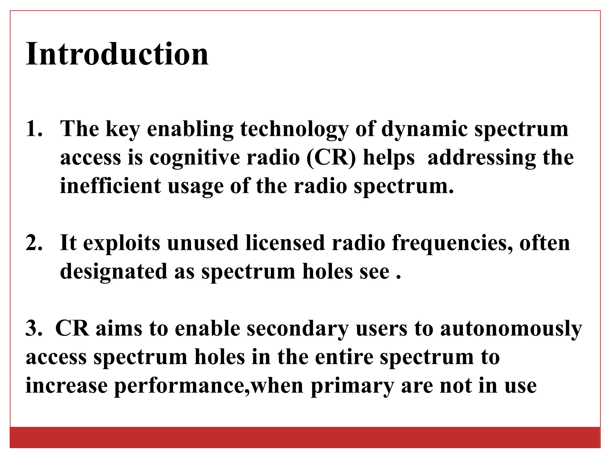 Cognitive radio networks | PPTX