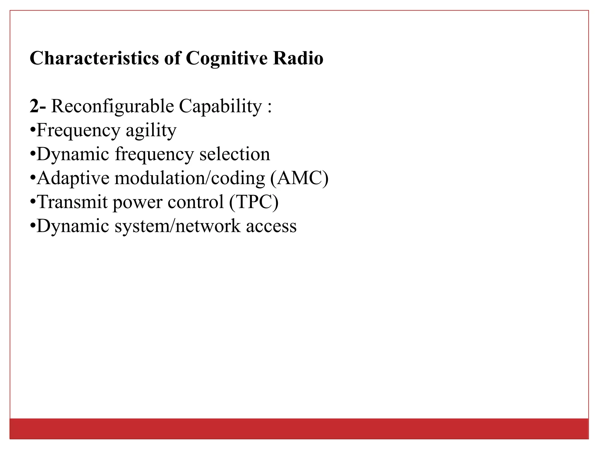 Cognitive radio networks | PPTX