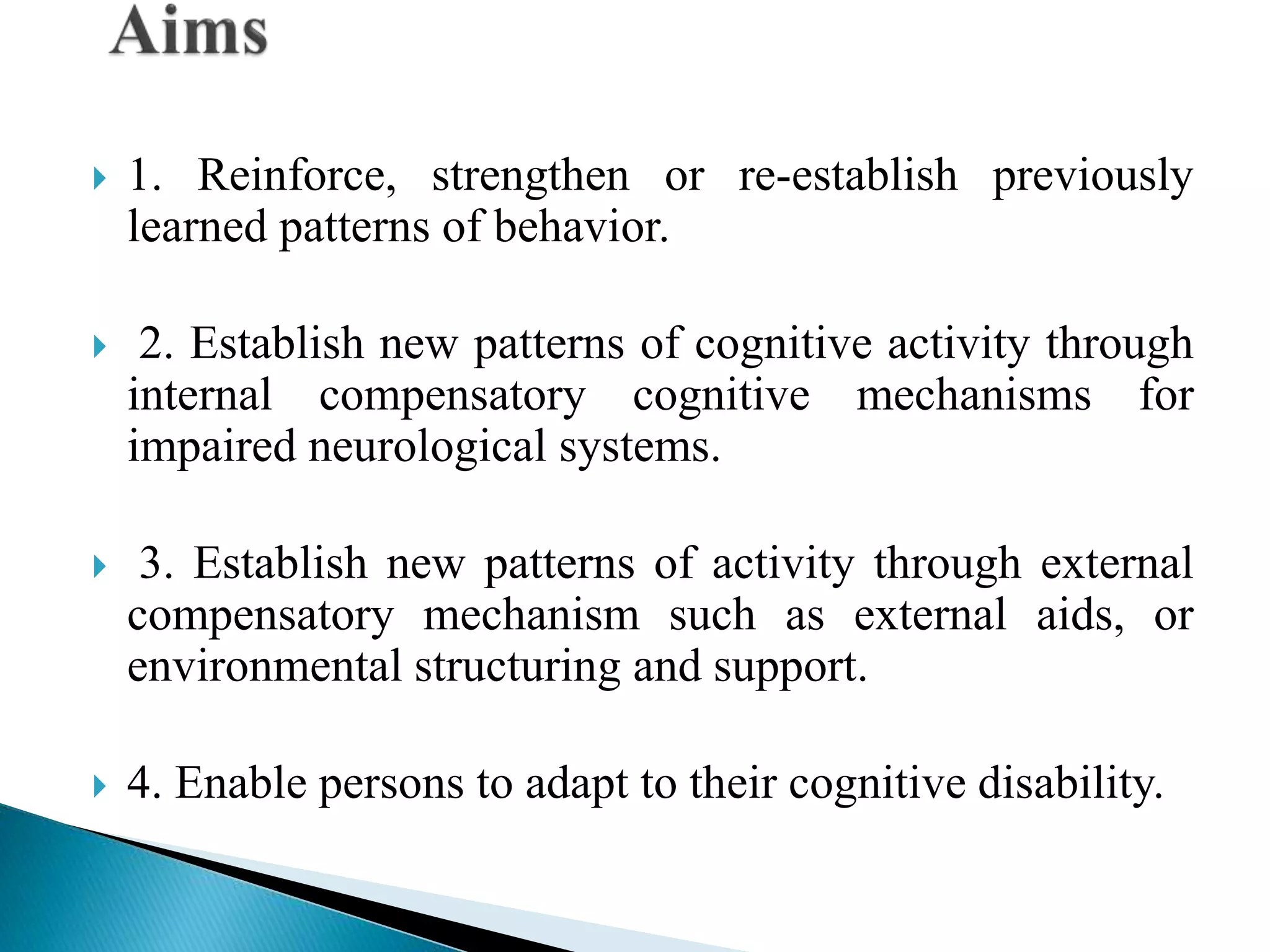 Cognitive rehabilitation | PPTX