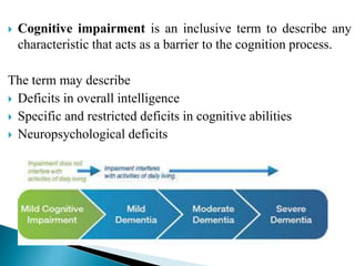 Cognitive rehabilitation | PPTX