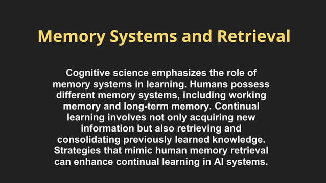 Cognitive Science Perspectives on Continual Learning and Lifelong ...