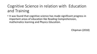 Cognitive Science And Its Pedagogical Implications in Mathematical.pptx