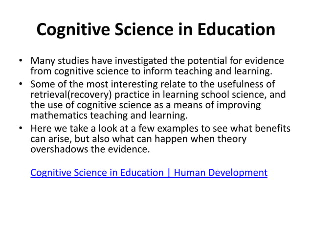Cognitive Science in Education.pptx