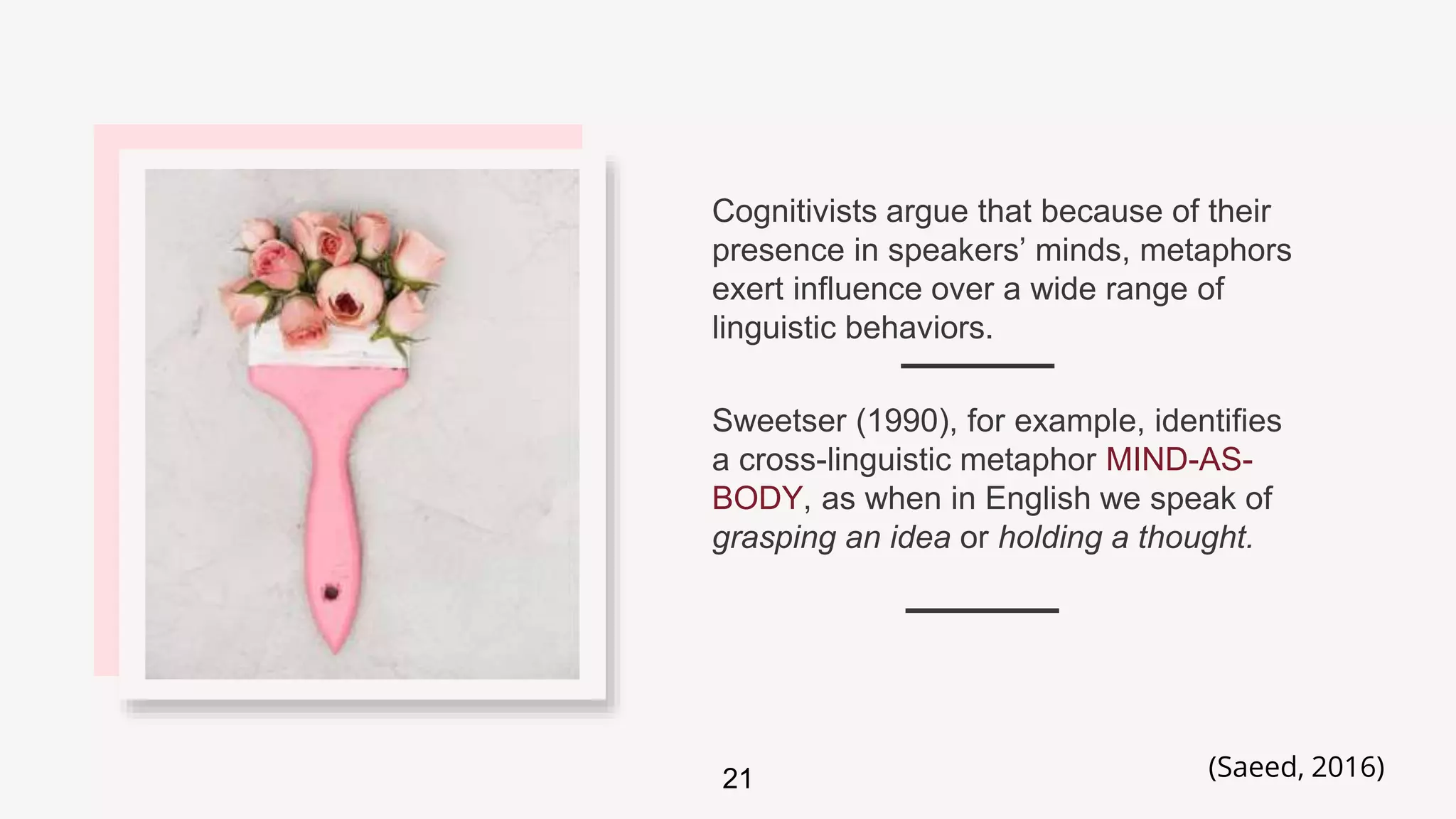 Cognitive semantics, semantics | PPTX