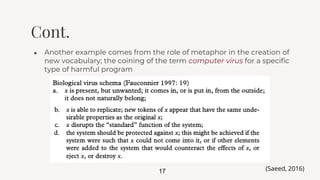 Cognitive semantics, semantics | PPTX
