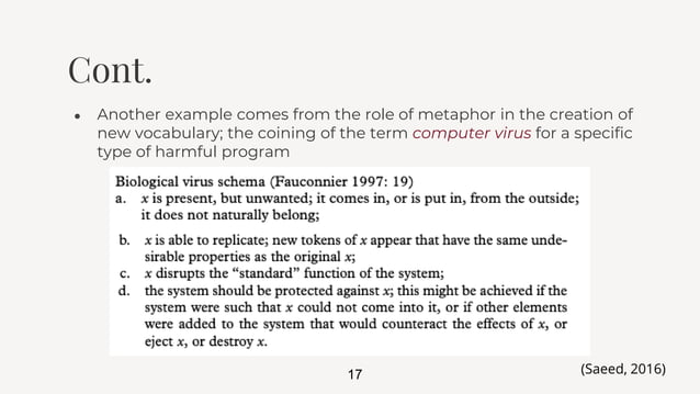 Cognitive semantics, semantics | PPTX | Science