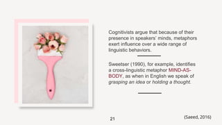 Cognitive semantics, semantics | PPTX