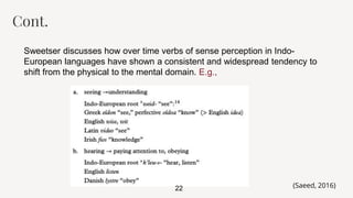 Cognitive semantics, semantics | PPTX