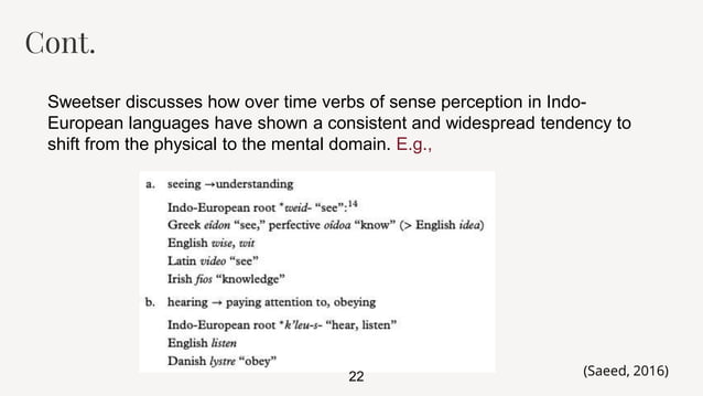 Cognitive semantics, semantics | PPTX | Science