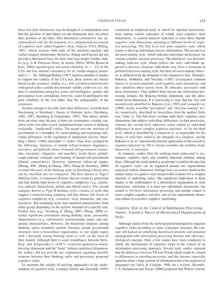 Cognitive styles2007 | PDF