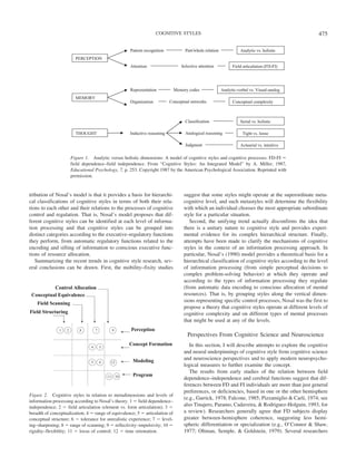 Cognitive styles2007 | PDF