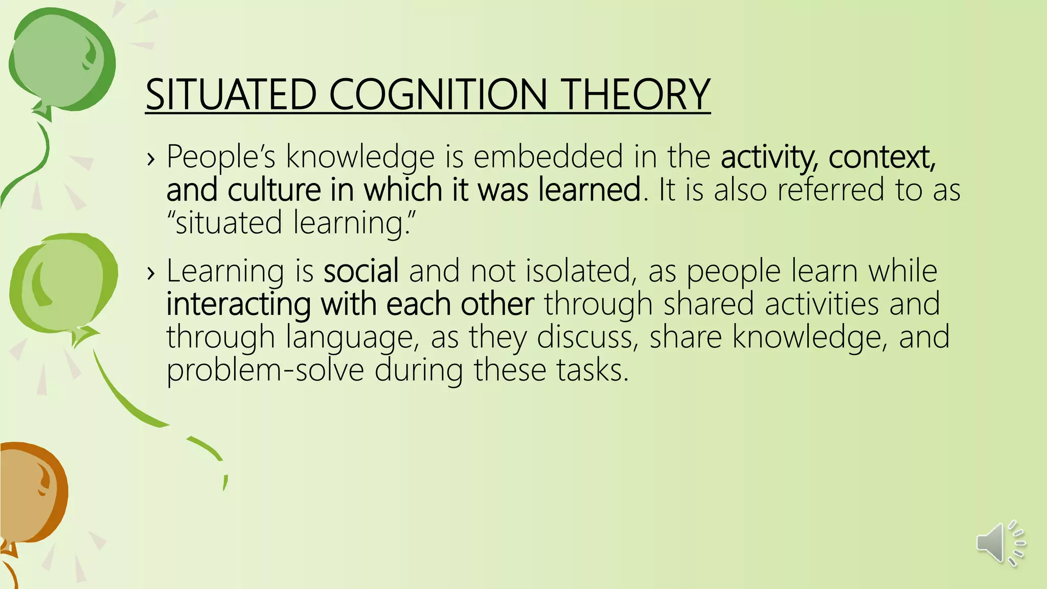 Cognitive theories | PPTX