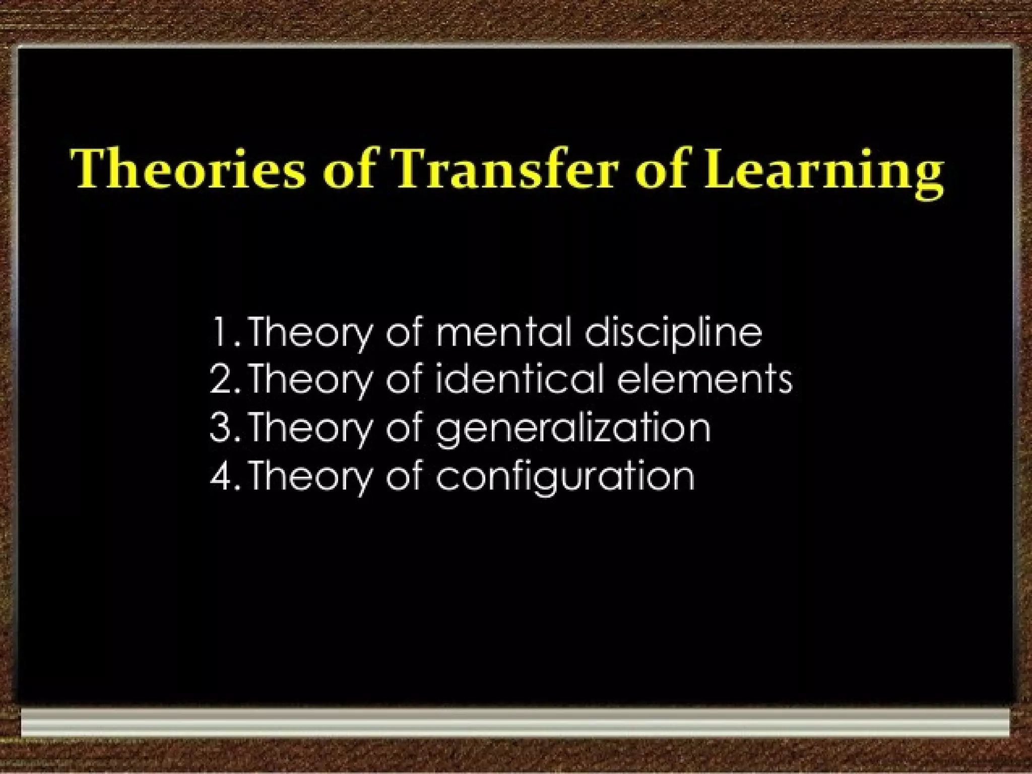 Cognitive theories of learning | PPT