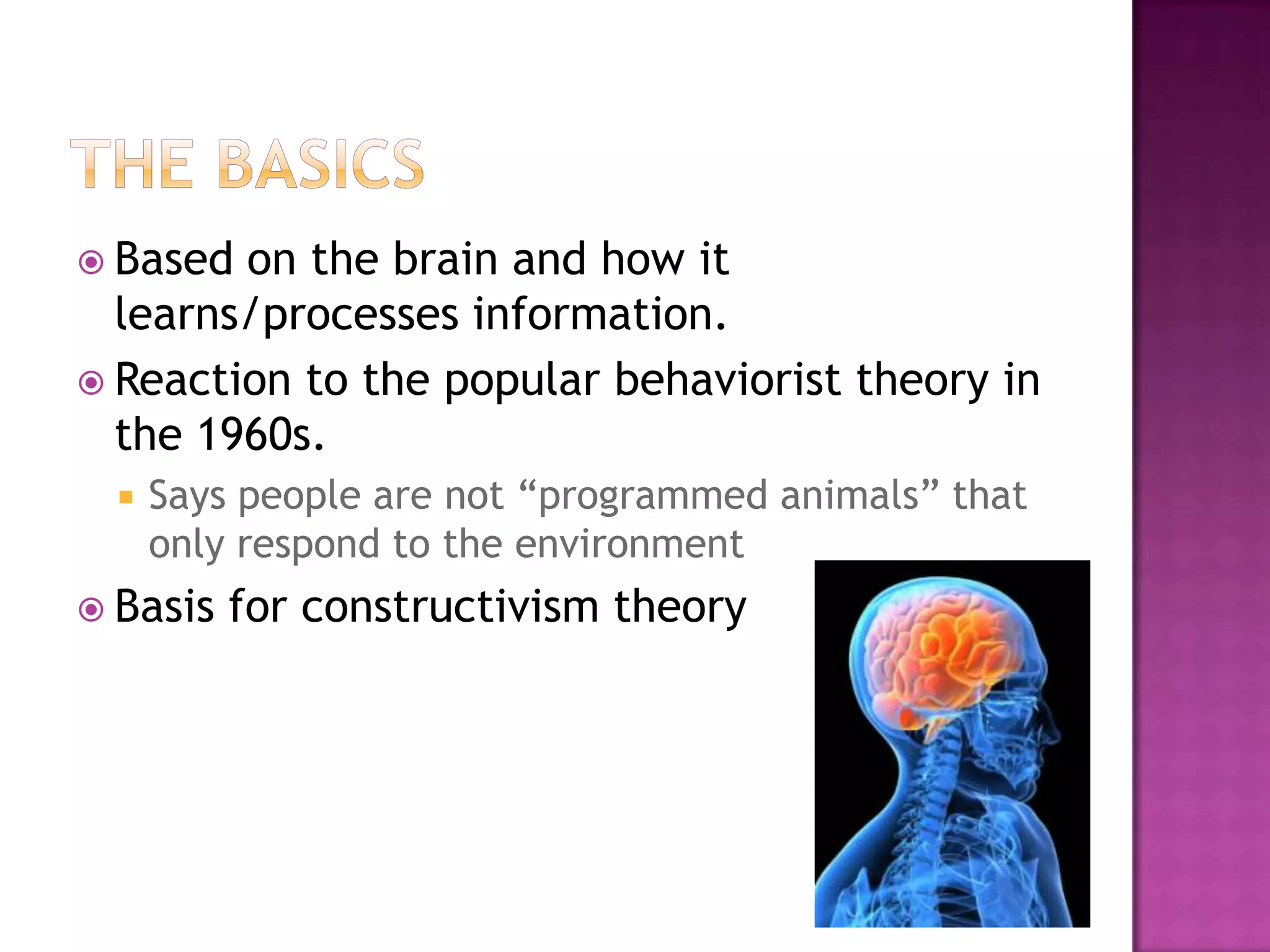 Cognitive theory | PPTX | Special Education | Education