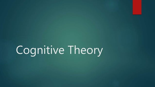 Cognitive theory | PPT