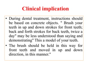 Psychological management of child in dentistry using Jean Piagets ...
