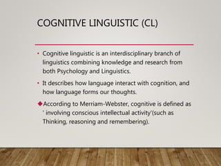 Cognitive theory | PPTX