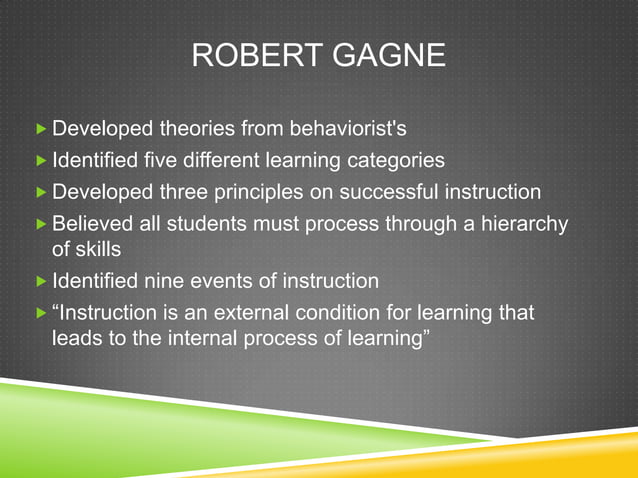 Learning Theories - Cognitive Theory | PPTX | Homework and Study | Education