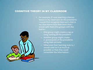 Cognitive theory group 3 | PPT