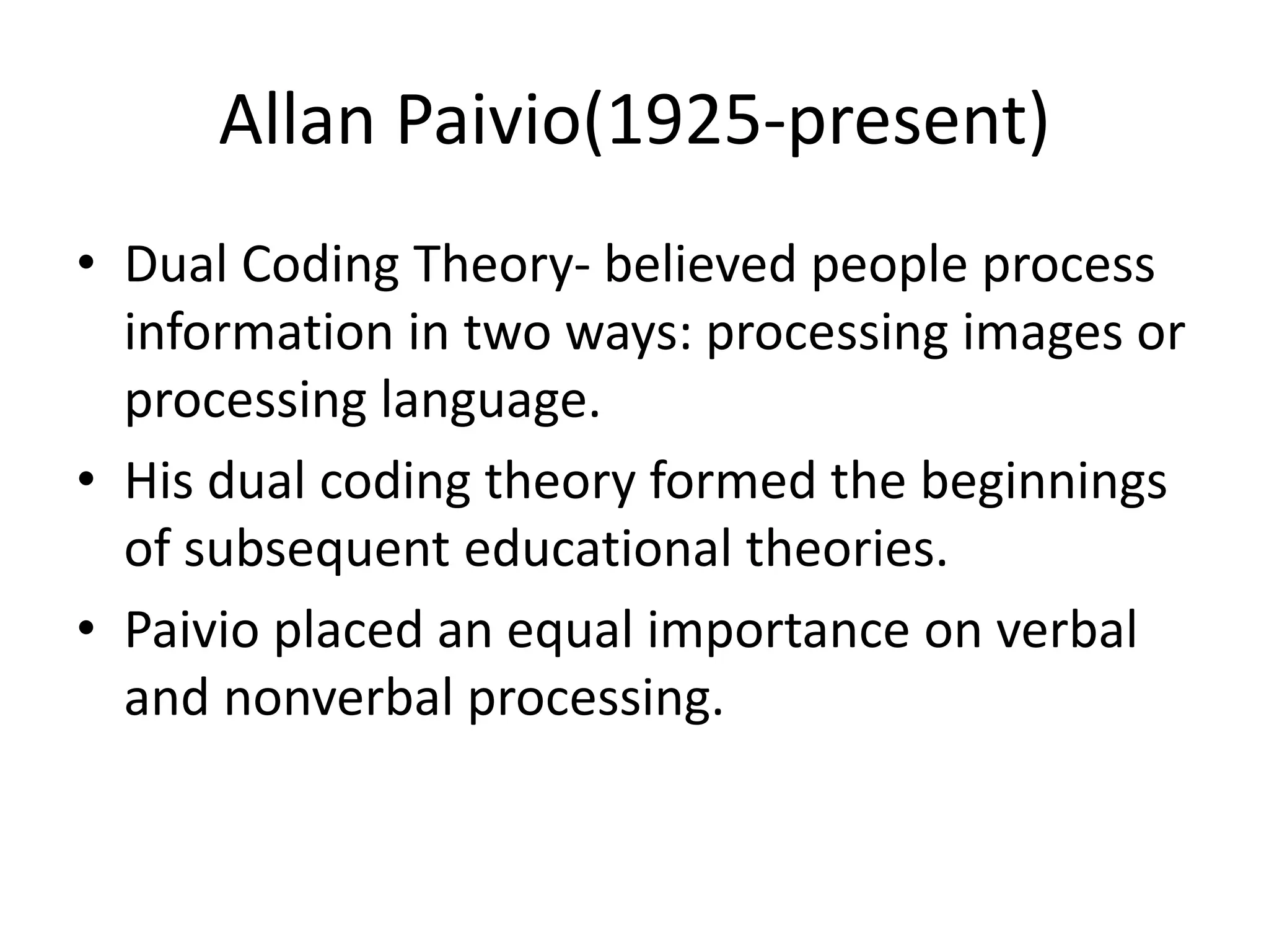 Cognitive theory in classroom | PPTX
