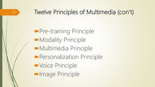 Cognitive theory of multimedia design | PPTX