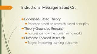 Cognitive theory of multimedia design | PPTX