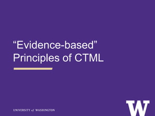 Cognitive theory of multimedia learning, krista greear, csun 2017 | PPTX