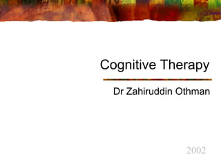Cognitive therapy | PPT