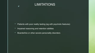cognitive therapy for psychiatric patients | PPT