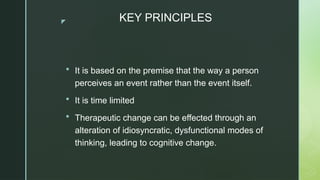 cognitive therapy for psychiatric patients | PPTX