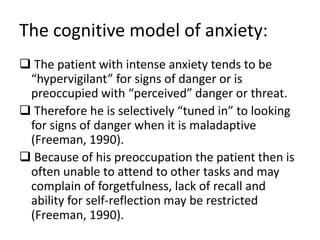 Cognitive therapy for anxiety | PPTX