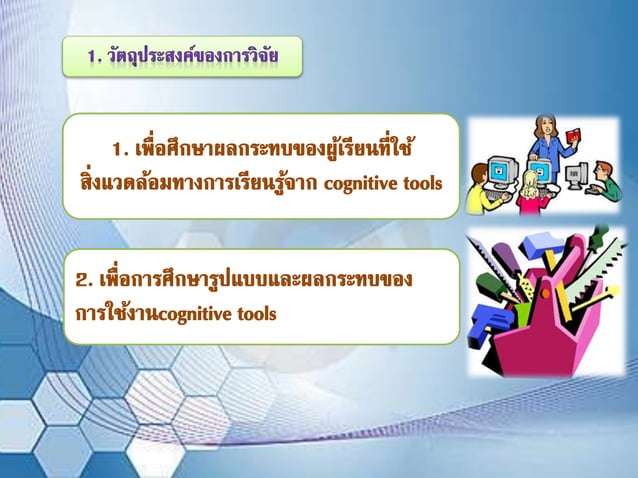 Cognitive tols for open ended learning environments2 | PPTX | Technology & Computing