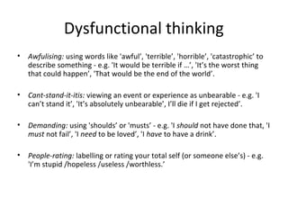 Cognitive approach to abnormality AS | PPT