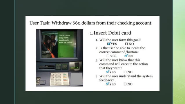 Cognitive walkthrough | PPTX | Technology & Computing