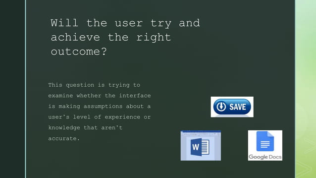 Cognitive walkthrough | PPTX | Technology & Computing