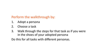 Using cognitive walkthroughs to better review designs for accessibility | PPTX | Internet for ...