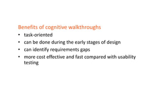 Using cognitive walkthroughs to better review designs for accessibility | PPTX | Internet for ...
