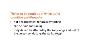 Using cognitive walkthroughs to better review designs for accessibility | PPTX | Internet for ...