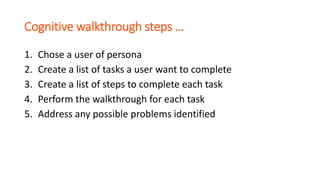 Using cognitive walkthroughs to better review designs for accessibility ...