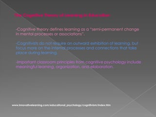 Cognitivism | PPTX | Education