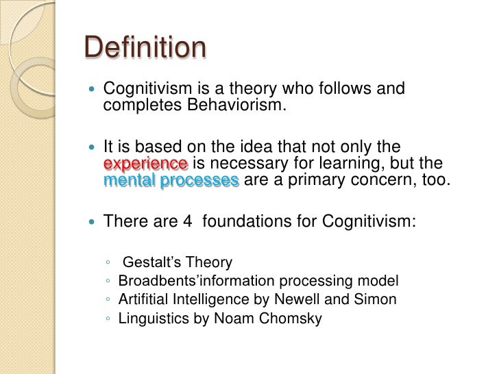 Cognitivism