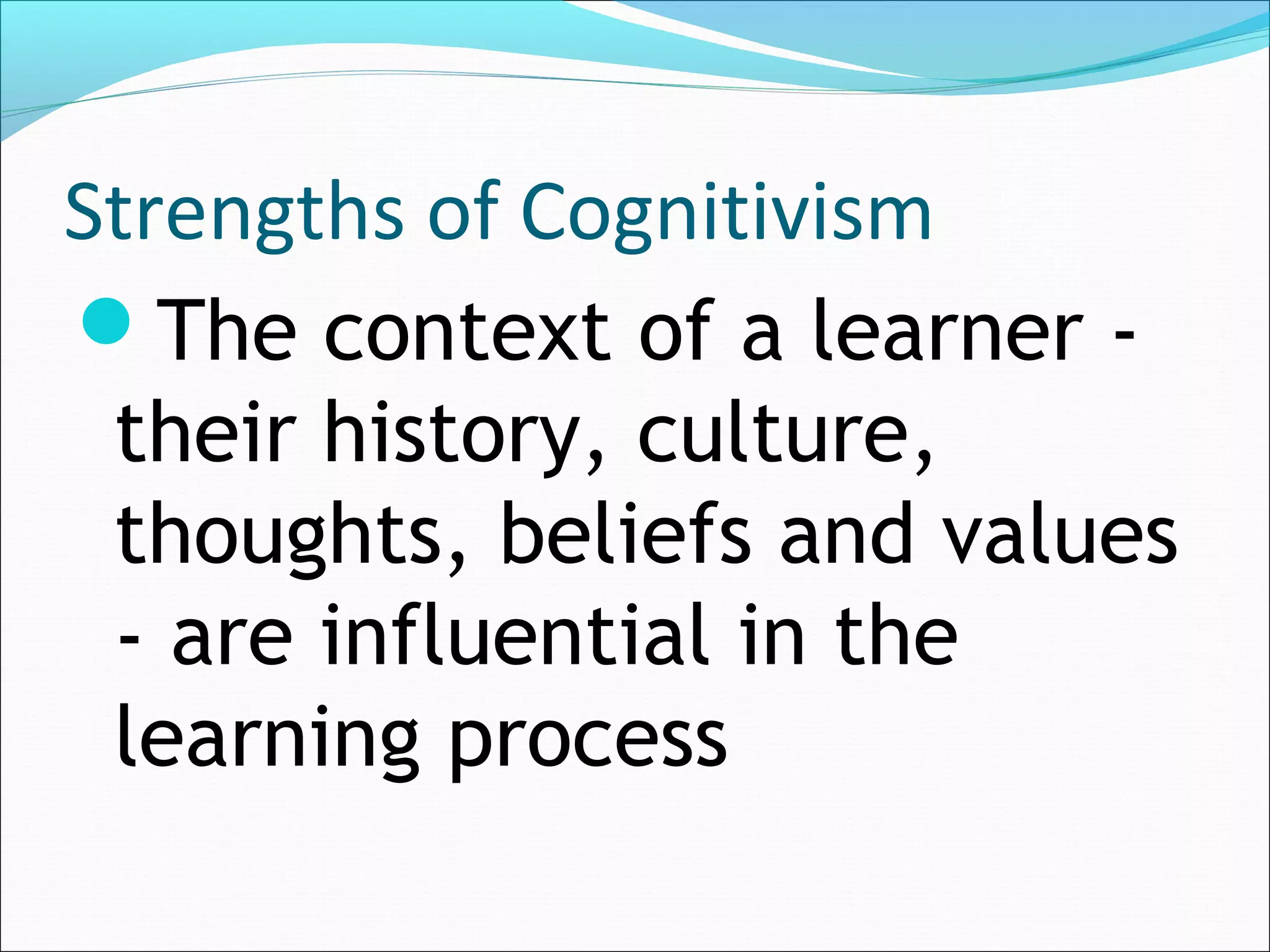 Cognitivism | PPT