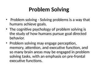 Presentation on Cognitivism from Teaching Learning Process | PPTX