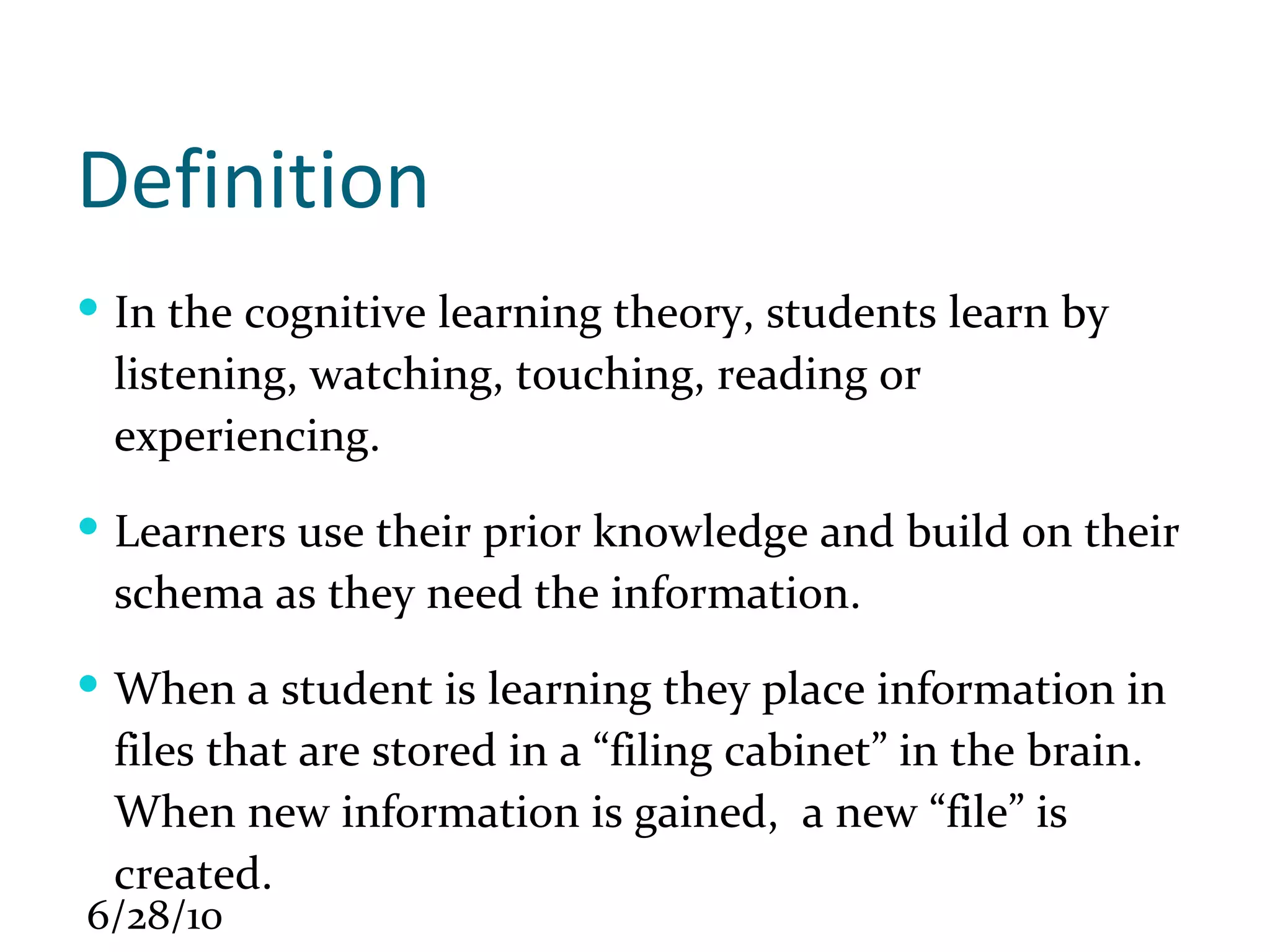 Cognitivism 1 | PPT