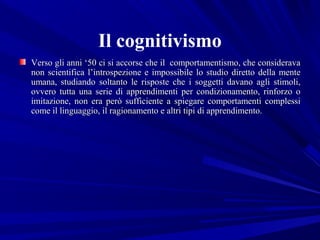 Cognitivismo | PPT