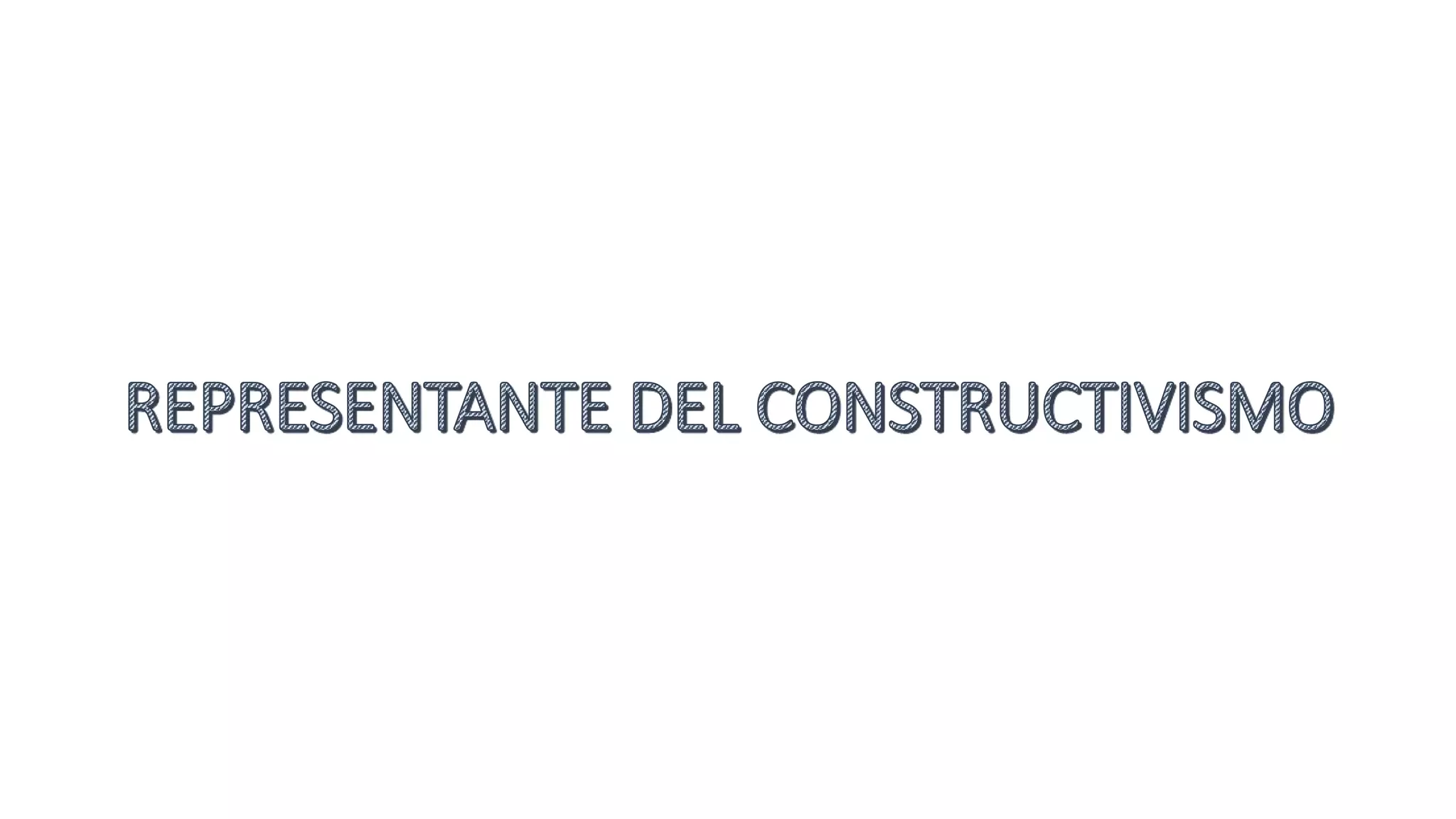 Cognitivismo y constructivismo | PPTX | Science