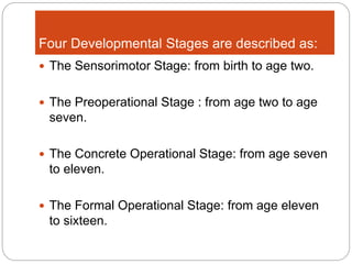 Cognitivism Theory/ Jean Piaget | PPTX