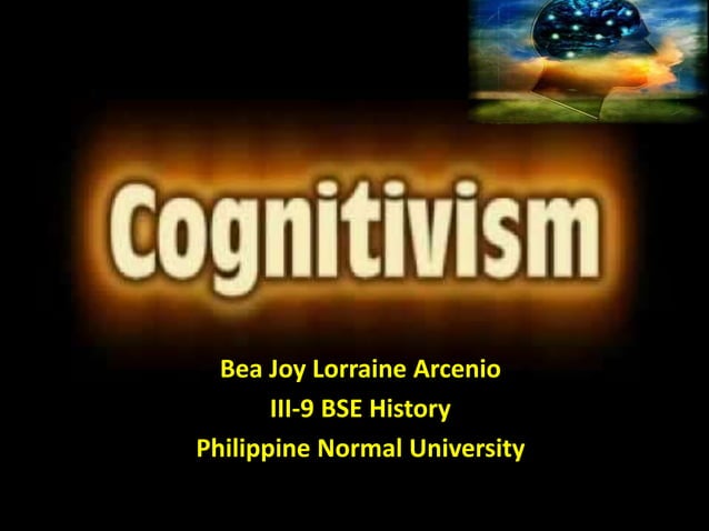 COGNITIVISM THEORY | PPTX