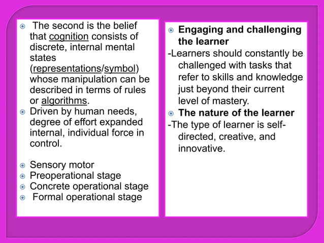 Cognitivism vs constructivism | PPTX